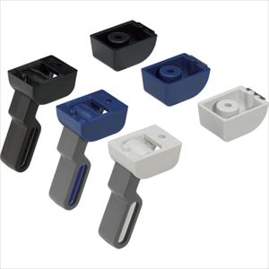 オレンジブック トラスコ中山　TRUSCOタカチ チルトレッグ 〔品番:TLW46BB〕[ 注番:2526536]特長●ソフトなデザインで、2色成型により作られた新型チルトレッグです。●接地部が弾力のあるエラストマー（TPE）製で滑りにくく...