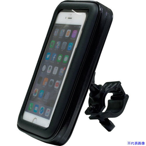 オレンジブック トラスコ中山　TRUSCOアストロプロダクツ 2輪車用 スマートフォンホルダー 〔品番:2016000008524〕[ 注番:2530092]特長●スマートフォンを、バイクや自転車に取り付けることができる、収納ケース付きのホ...