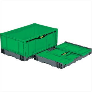 オレンジブック トラスコ中山　TRUSCOサンコー 折りたたみコンテナ 560610 オリコンEP68B 〔品番:56061000GLGR〕[ 注番:2534325]特長●オールプラスチック製のためリサイクルが容易で、金属探知機による内容物...