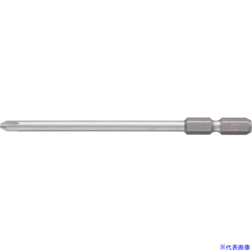 オレンジブック トラスコ中山　TRUSCOVESSEL ナメないビット(片頭) +2×100mm 5本組 DZ5P2100D 〔品番:DZ5P2100D〕[ 注番:2534551]特長●ギザ部がネジのカムアウトを防止します。●足場の悪い、不...
