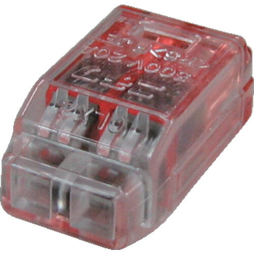 オレンジブック トラスコ中山　TRUSCOTRUSCO 差込形電線コネクタ極数2 (13個入) 〔品番:TQL2〕[ 注番:2558068]特長●独自の2点接触スプリング構造です。●透明カバーで結線が目視で確認できます。●JIS C2813...