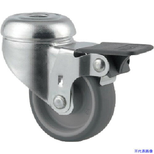 オレンジブック トラスコ中山　TRUSCOテンテキャスター ボルト穴式キャスター“AGILA”(エラストマー車) φ50 自在式(ホイールロック付) 〔品番:2475PJO050P3011〕[ 注番:2562181]特長●ドイツ製の信頼・耐...
