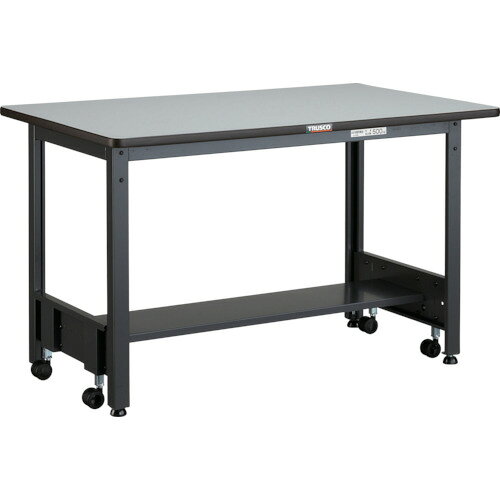 オレンジブック トラスコ中山　TRUSCOTRUSCO 中荷重作業台(500kg)CFW型 1200X750XH740 基本タイプ ダークグレー色 〔品番:CFWP1275〕[ 注番:2570980]特長●移動に便利なキャスター内蔵の作業台...