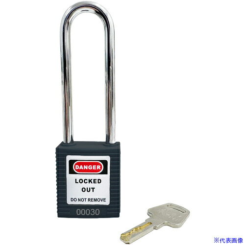 オレンジブック トラスコ中山　TRUSCOセーフラン ロックアウト用パドロック 黒 吊76mmタイプ 〔品番:146681〕[ 注番:2585289]特長●三重塗装で高耐腐食性です。●-20℃〜120℃の温度環境下で使用できます。●豊富なカ...