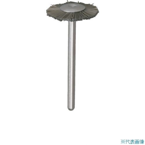 オレンジブック トラスコ中山　TRUSCOTRUSCO 平型ブラシ アラミド繊維 線0.2X外径Φ20X軸Φ3 〔品番:203H10〕[ 注番:2590581]特長●軸付なので取り付け交換が容易です。●コンパクトで高速回転のため操作しやすく...