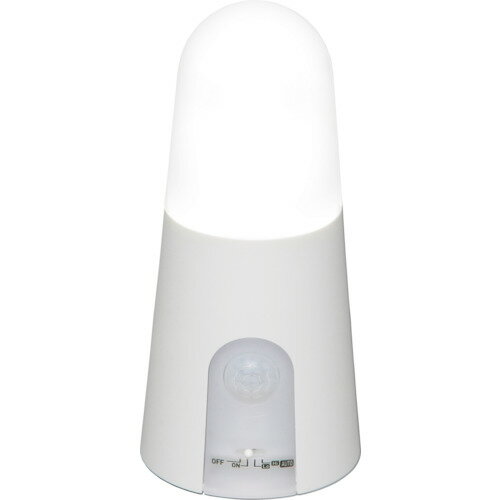 オレンジブック トラスコ中山　TRUSCOIRIS 522483 乾電池式LED屋内センサーライト ホワイト スタンドタイプ 昼白色 〔品番:BSL40SNWV2〕[ 注番:2607530]特長●収納式フックが付いていますので、高い場所にも...