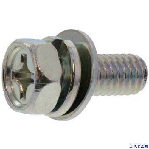 オレンジブック トラスコ中山　TRUSCOSUNCO 組込みねじ (+)アプセットP＝3(薄板用(鉄(または標準)・クロメート) M6×12(350本入) 〔品番:1000U1030060012002〕[ 注番:2610163]特長仕様●表...