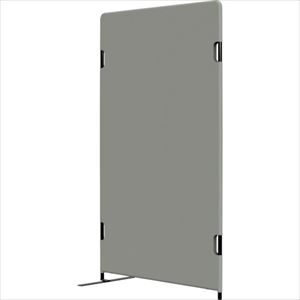 オレンジブック トラスコ中山　TRUSCOTOKIO フリージョイントパネル 横幅900mm×奥行き22mm×高さ1500mm シルバーグレー(布・片足付き) 〔品番:PT20F1590FB5209LEG1〕[ 注番:2613835]特長●...