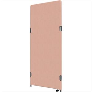 オレンジブック トラスコ中山　TRUSCOTOKIO フリージョイントパネル 横幅900mm×奥行き22mm×高さ1800mm ライトブラウン(レザー・キャスター付き) 〔品番:PT20L1890LA0106CA1〕[ 注番:2613905...