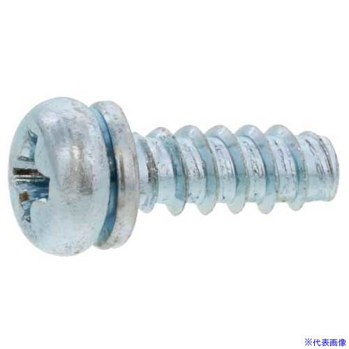 オレンジブック トラスコ中山　TRUSCOSUNCO 三価ホワイト BタイプナベP＝2 4×12 (1200本入) 〔品番:300080020040012003〕[ 注番:2614558]特長仕様●表面処理：三価ホワイト●径×長さ：M4×1...