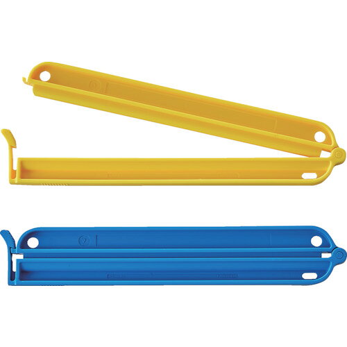 オレンジブック トラスコ中山　TRUSCOTRUSCO 袋留めクリップ 2P(黄青) 〔品番:TWC150YB2P〕[ 注番:2630985]特長●スウェーデンのウェーロック社製保存用クリップWeLoc Clip-itを使用しています。●耐...