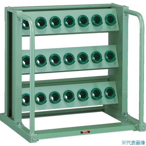 オレンジブック トラスコ中山　TRUSCOTRUSCO ツーリングラック BT・NT40兼用 21個収納 ロック付 〔品番:VTL37〕[ 注番:2661195]特長●ホルダーはフレームにて角度を2段階で調整することができます。仕様●収納ホ...