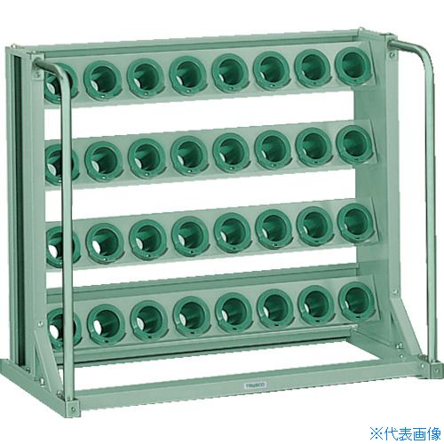 オレンジブック トラスコ中山　TRUSCOTRUSCO ツーリングラック BT・NT50兼用 32個収納 ロック付 〔品番:VTL48〕[ 注番:2661225]特長●ホルダーはフレームにて角度を2段階で調整することができます。仕様●収納ホ...