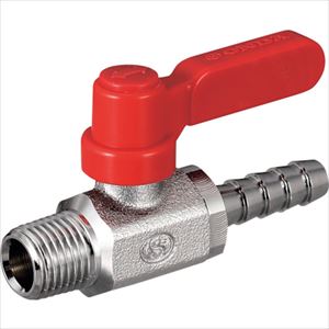 オレンジブック トラスコ中山　TRUSCOオンダ製作所 M5型 Rタイプ R1/4×ホースニップルφ8 〔品番:M50808MLR〕[ 注番:2672059]特長●コンパクトタイプのボールバルブで、機器への取付けに便利です。●配管都合により...