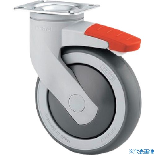 オレンジブック トラスコ中山　TRUSCOテンテキャスター 樹脂キャスター”LEVINA”(エラストマー車) φ100 自在式(トータルロック付) 〔品番:5377PJP100P50〕[ 注番:2681730]特長●ボディに高性能樹脂を採用...