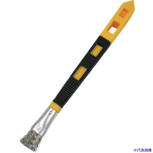 オレンジブック トラスコ中山　TRUSCOKOWA CLEARS スリムブラシ ステンレス 〔品番:14975〕[ 注番:2682791]特長●すべりにくいエラストマー加工です。●柄の先端がスクレーパー状になっています。用途●研削、研磨用。...