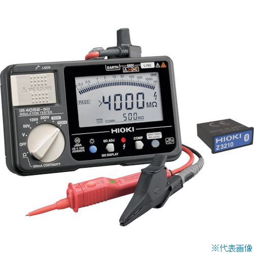 オレンジブック トラスコ中山　TRUSCOHIOKI 絶縁抵抗計ワイヤレスセット IR4052−91 〔品番:IR405291〕[ 注番:2686172]特長●絶縁抵抗計IR4052-51とワイヤレスアダプタZ3210のセット品です。●ワイ...