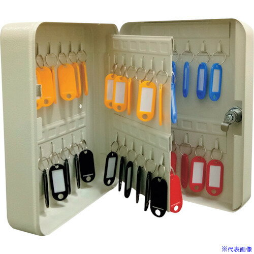 オレンジブック トラスコ中山　TRUSCOセーフラン キー管理ボックス 48本掛け 250×200×75mm 〔品番:15459〕[ 注番:2688569]特長●ビル管理、事務所、倉庫などの鍵収納に最適です。●本体扉は施錠できます。●裏面に...