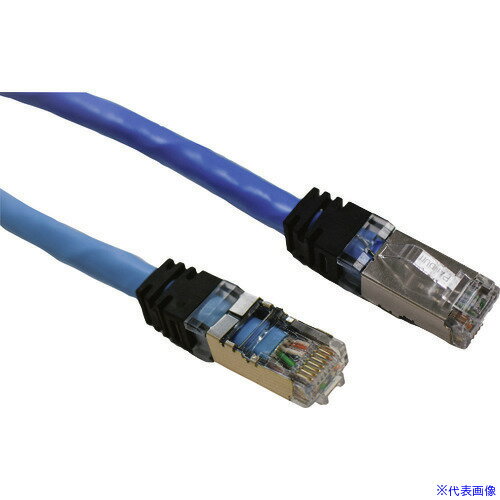 オレンジブック トラスコ中山　TRUSCOATEN Cat6A STP単線ケーブル(10m) HDBaseT対応製品推奨 〔品番:2LOS6A010〕[ 注番:2723311]特長●10ギガビットイーサネット（10GBASE-T)規格のネッ...