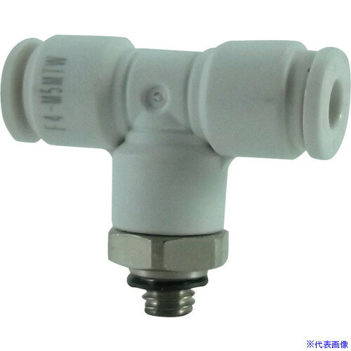 オレンジブック トラスコ中山　TRUSCOチヨダ ファイブメイルブランチティ W(白)4mm・M5X0.8 〔品番:F4M5MTW〕[ 注番:2755394]特長●PBT樹脂を採用し、スパッタ等の延焼事故を防止。●空気圧汎用型継手では初の軽...