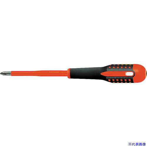 オレンジブック トラスコ中山　TRUSCOBAHCO 絶縁ドライバー +150 〔品番:BE8630S〕[ 注番:2810450]特長●人間工学に基づいた手に優しい腱鞘炎になりにくいエルゴハンドルです。●ハンドルの一部に面取りをしているため...