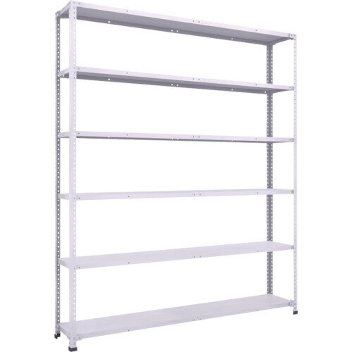 オレンジブック トラスコ中山　TRUSCOTRUSCO 軽量150型中棚ボルトレス棚 W1800XD300XH2100 6段 〔品番:TLA76K16〕[ 注番:2833042]特長●中棚は全て棚受けに棚板を置くだけの段替え簡単構造（中棚ボ...