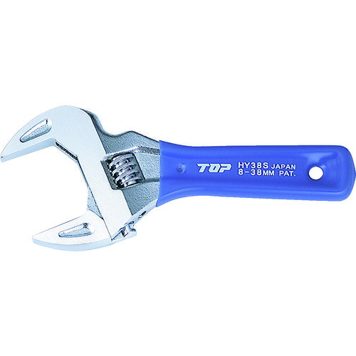 オレンジブック トラスコ中山　TRUSCOトップ工業(TOP) 薄型軽量ワイドモンキレンチ ショートエコワイド 口開寸法7〜26 〔品番:HY26S〕[ 注番:2877228]特長●ショートタイプです。●便利な指掛けフック機能付です。●口を...