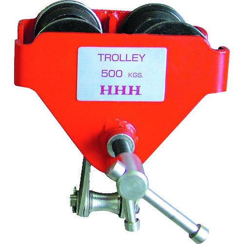 オレンジブック トラスコ中山　TRUSCOHHH ビームトロリー 0.5t 〔品番:BT05〕[ 注番:2902338]特長●車輪間隔を連続的に調整できますので定型外のH型鋼に取り付けできます。●ハンドルを回すだけの簡単操作です。用途●ビー...