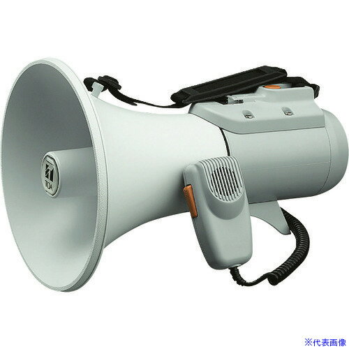 オレンジブック トラスコ中山　TRUSCOTOA 中型ショルダー型メガホン ホイッスル音付き 〔品番:ER2115W〕[ 注番:2904594]特長●高音質で聞き取りやすい音質です。●主要部分を抗菌処理しています。仕様●内蔵音：ホイッスル●...