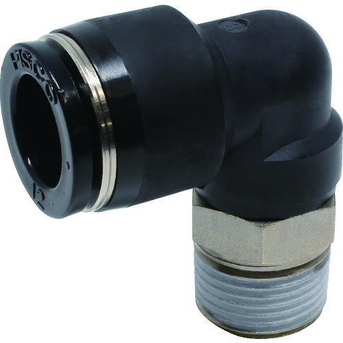 オレンジブック トラスコ中山　TRUSCOPISCO チューブフィッティング エルボ 適合外径12mm 接続口径R3/8 〔品番:PL1203〕[ 注番:2909049]特長●機種により取付け後、チューブの取出角度が変えられます。●条件によ...