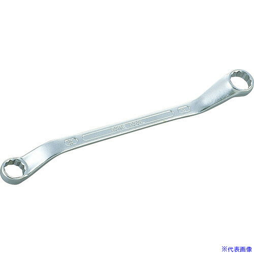 オレンジブック トラスコ中山　TRUSCOTONE ロングめがねレンチ(45°) 17X19mm 〔品番:M451719〕[ 注番:2943964]特長●柄部の曲がり角度が45°になっていますので、周辺の障害物を避けて作業ができます。仕様●...