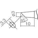 オレンジブック トラスコ中山　TRUSCO白光 こて先 3BC型(Z) 面のみ 〔品番:T12BCF3Z〕[ 注番:2945720]特長仕様●適合機種：FM-2027・FM-2028●コテ先名称：3BC型(Z)仕様2●鉛フリーはんだ対応●適...