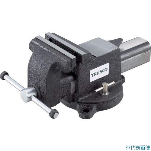 オレンジブック トラスコ中山　TRUSCOTRUSCO 回転台付アンビルバイス 100mm 〔品番:VRS100N〕[ 注番:3010589]特長●本体は炭素鋼鋳鋼製なので丈夫で長持ちです。●回転台付で平行360°回転するのであらゆる角度で...