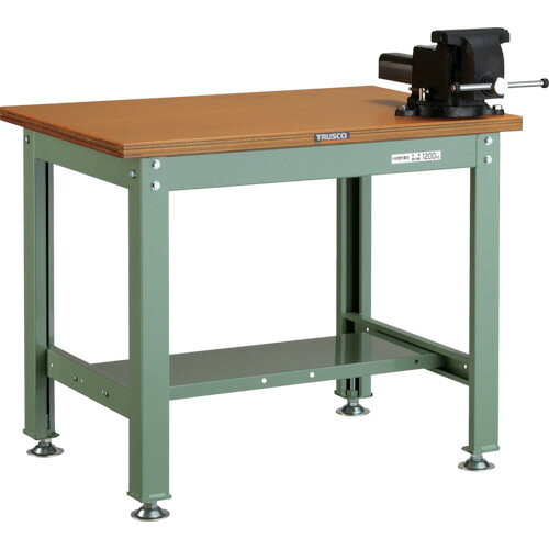 オレンジブック トラスコ中山　TRUSCOTRUSCO 中荷重作業台(1200kg)HW型 900X600XH740 バイス付 グリーン色 〔品番:HW0960VRS〕[ 注番:3013928]特長●バイスでワークを固定して作業ができます。...