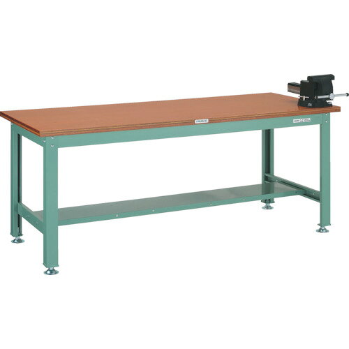 オレンジブック トラスコ中山　TRUSCOTRUSCO 中荷重作業台(1200kg)HW型 1800X900XH740 バイス付 グリーン色 〔品番:HW1809VRS〕[ 注番:3013944]特長●バイスでワークを固定して作業ができます...