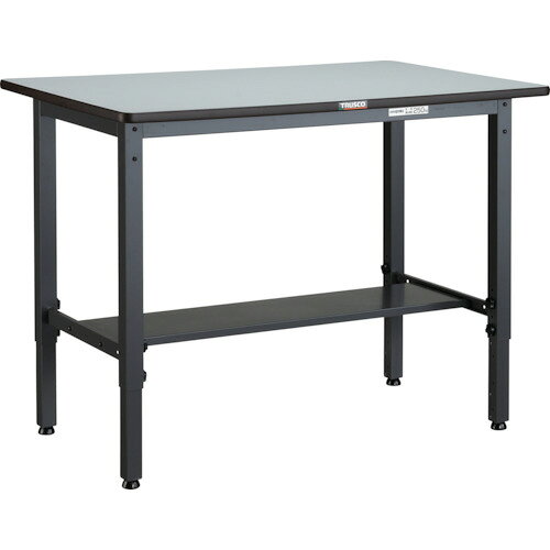 オレンジブック トラスコ中山　TRUSCOTRUSCO 軽荷重作業台高さ調節式(250kg)AWM型 900X600XH700〜910 基本タイプ ダークグレー色 〔品番:AWMR0960〕[ 注番:3015572]特長●700〜910mm...