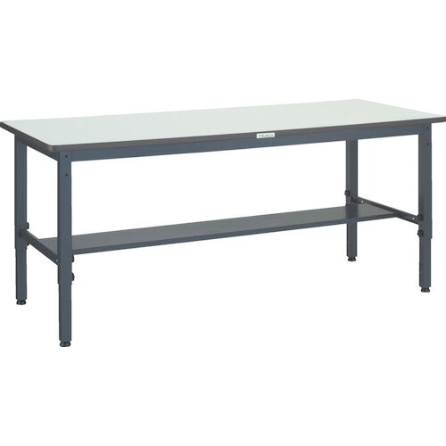 オレンジブック トラスコ中山　TRUSCOTRUSCO 軽荷重作業台高さ調節式(250kg)AWM型 1800X900XH700〜910 基本タイプ ダークグレー色 〔品番:AWMR1890〕[ 注番:3015645]特長●700〜910m...