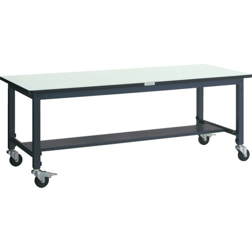 オレンジブック トラスコ中山　TRUSCOTRUSCO 軽荷重作業台高さ調節式(100kg)AWM型 1800X900XH806〜1016 φ100キャスター付 ダークグレー色 〔品番:AWMP1890C100〕[ 注番:3031853]特...