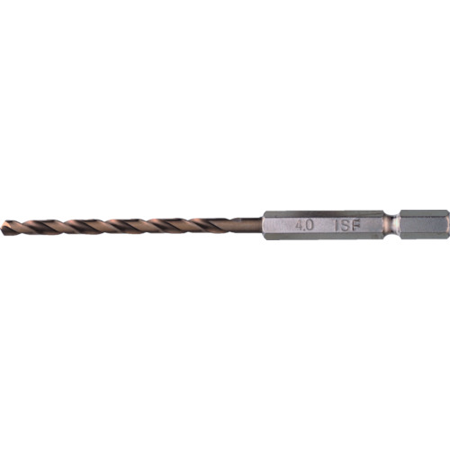 オレンジブック トラスコ中山　TRUSCOISF 六角軸コバルト正宗ドリル 4.0mm 〔品番:6COD4.0〕[ 注番:3036987]特長●充電インパクトドライバーにワンタッチで着脱が可能です。●ドリル先端にクロスシンニング加工を施して...