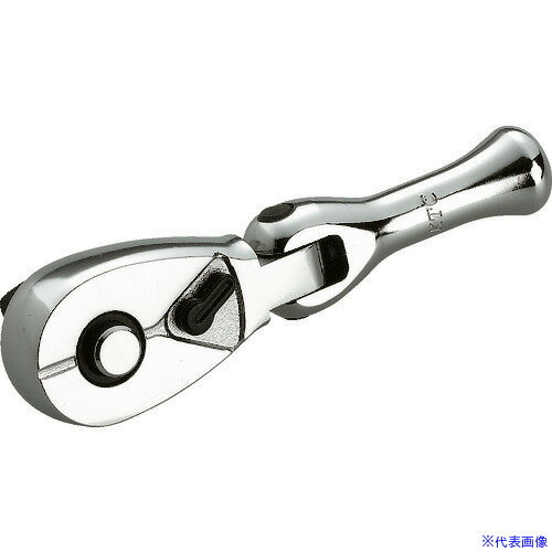 オレンジブック トラスコ中山　TRUSCOKTC 9.5sq.コンパクトフレックスショートラチェットハンドル 歯数36枚 差込角9.5mm 全長80mm 〔品番:BRC3FS〕[ 注番:3075583]特長●コンパクトショートタイプです。狭...