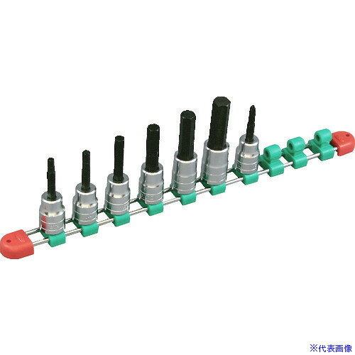 オレンジブック トラスコ中山　TRUSCOKTC 12.7sq.ヘキサゴンビットソケットセット[7コ組] 〔品番:TBT407H〕[ 注番:3077519]特長●差込角側は応力の集中を防ぐパワーフィット形状を採用しています。仕様●差込角(m...