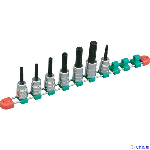 オレンジブック トラスコ中山　TRUSCOKTC 12.7sq.ヘキサゴンビットソケットセット[10コ組] 〔品番:TBT410H〕[ 注番:3077527]特長●差込角側は応力の集中を防ぐパワーフィット形状を採用しています。仕様●差込角(...