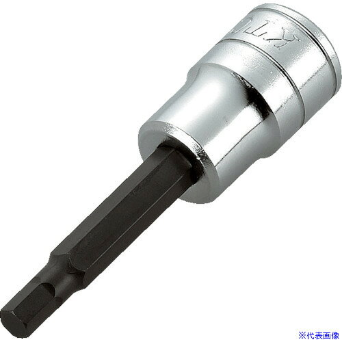 オレンジブック トラスコ中山　TRUSCOKTC 9.5sq.ヘキサゴンビットソケット 対辺寸法5mm 差込角9.5mm 全長66mm 〔品番:BT305〕[ 注番:3077578]特長●ビット部は差込式で交換が可能です。●スタンダードタイ...