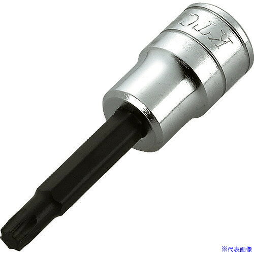 オレンジブック トラスコ中山　TRUSCOKTC 9.5sq.T型トルクスビットソケット T30 先端寸法5.49mm 〔品番:BT3T30〕[ 注番:3078256]特長●ビット部は差込式で、交換が可能です。●差込角側は応力の集中を防ぐパ...