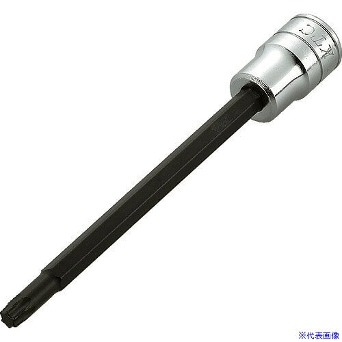 オレンジブック トラスコ中山　TRUSCOKTC 9.5sq.ロングT型トルクスビットソケットT30 〔品番:BT3T30L〕[ 注番:3078337]特長●ビット部は差込式で、交換が可能です。●差込角側は応力の集中を防ぐパワーフィット形状...