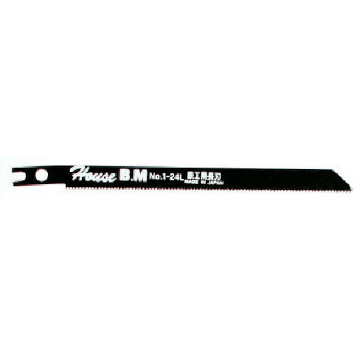 オレンジブック トラスコ中山　TRUSCOハウスB.M 兼用ジグソー替刃 10枚入り 鉄工用ロング NO1−24L 〔品番:N0124L〕[ 注番:3092348]特長●ビス止方式ジグソーメーカーに取り付け可能シャンクです。●ビス止方式ジグ...