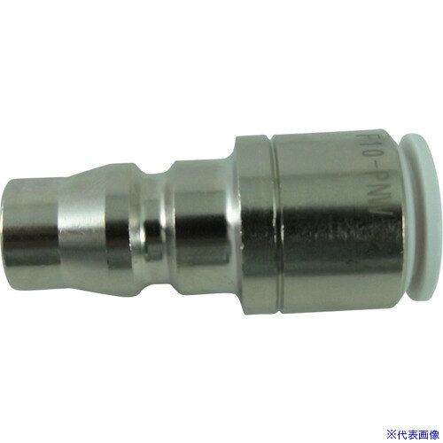 オレンジブック トラスコ中山　TRUSCOチヨダ ファイブ内蔵カップリングストレートプラグ W(白)10mm 〔品番:F10PNW〕[ 注番:3136230]特長仕様●適合チューブ外径D(mm)：10●流体温度(℃)：-5〜60℃●使用流体...