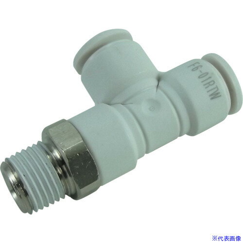 オレンジブック トラスコ中山　TRUSCOチヨダ ホース継手 ファイブメイルランティ W(白) 6mm・R1/8 〔品番:F601RTW〕[ 注番:3136914]特長●PBT樹脂を採用し、スパッタ等の延焼事故を防止。●空気圧汎用型継手では...