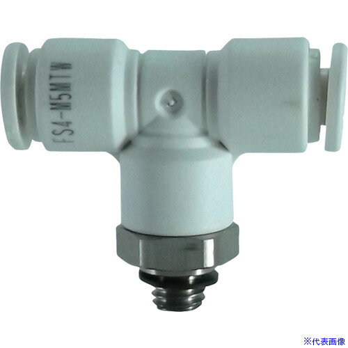 オレンジブック トラスコ中山　TRUSCOチヨダ ファイブSUSメイルブランチティ 白 4mm・M5X0.8 〔品番:FS4M5MTW〕[ 注番:3137805]特長仕様●適合チューブ外径D(mm)：4×4●接続口径：M5×0.8●六角対辺...