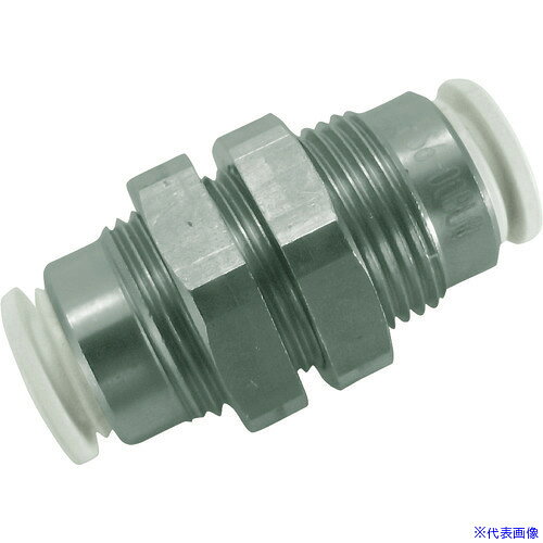 オレンジブック トラスコ中山　TRUSCOチヨダ ファイブSUSバルクヘッドユニオン 白 6mm 〔品番:FS600BUW〕[ 注番:3137899]特長仕様●適合チューブ外径D(mm)：6×6●接続口径：M14×1●六角対辺(mm)：17...